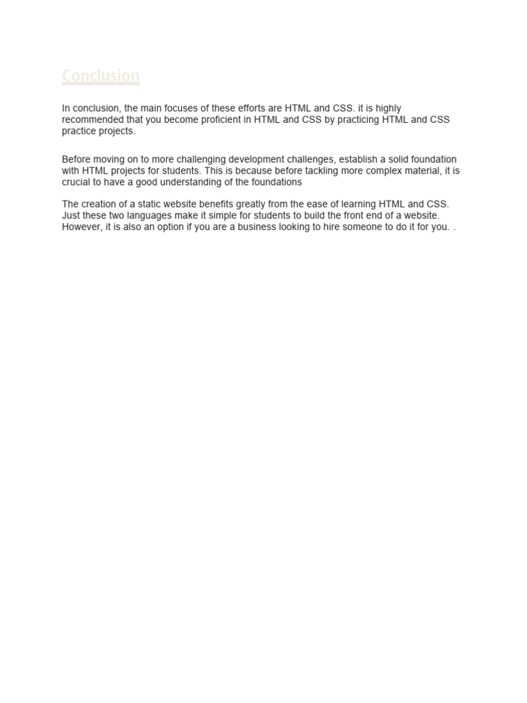 Master HTML & CSS for Beginners | PDF