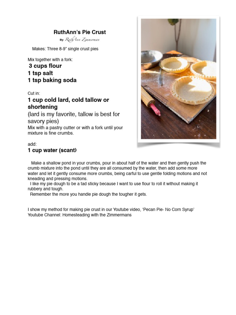 Pie Crust | PDF
