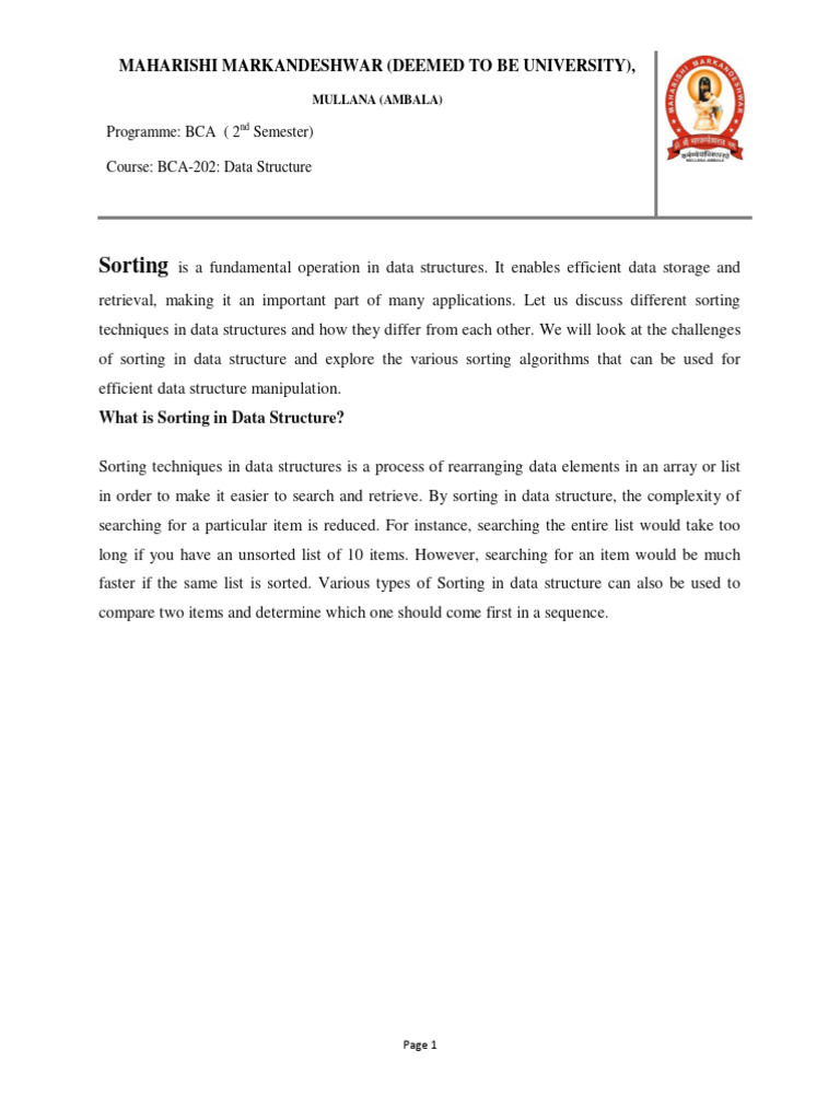 Sorting Fundamental and Bubble Sort | PDF | Computer Science | Computing Sorting Fundamental and Bubble Sort | PDF | Computer Science | Computing