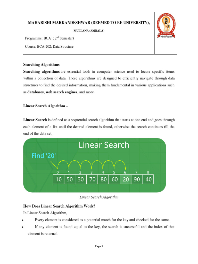 Searching Algorithms | PDF | Computer Programming | Computing