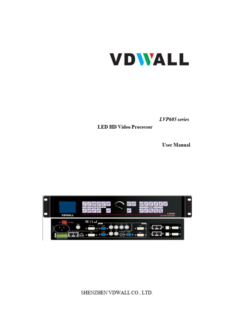 LVP605 User Manual | PDF