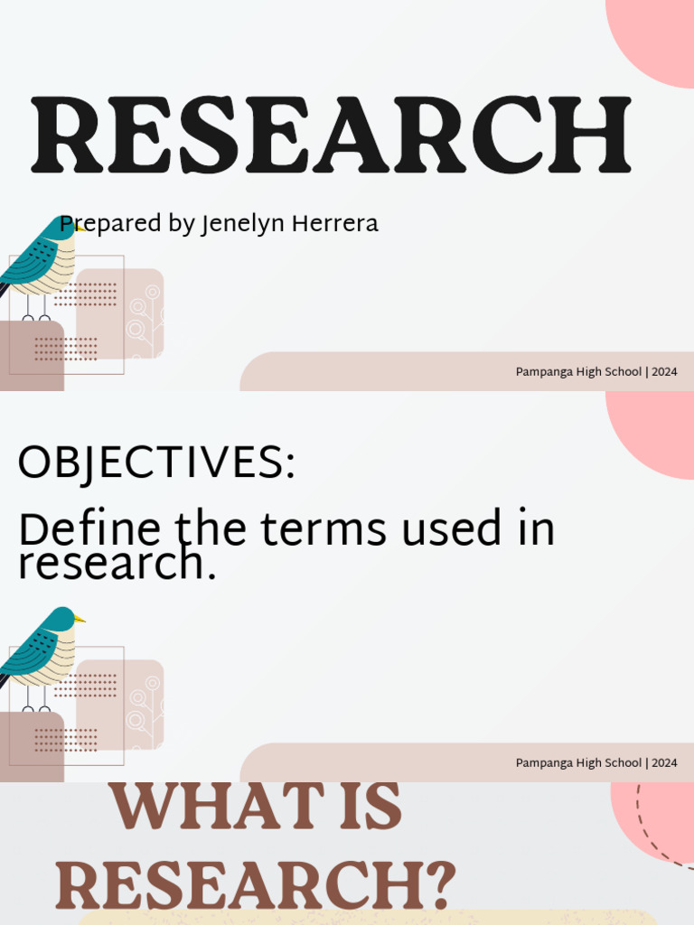 Key Terms in Research | Download Free PDF | Methodology | Scientific Method