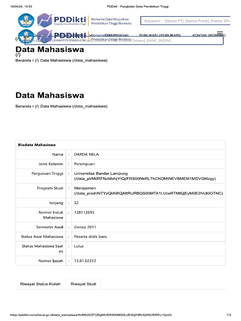 Pddikti Darda Nela | PDF