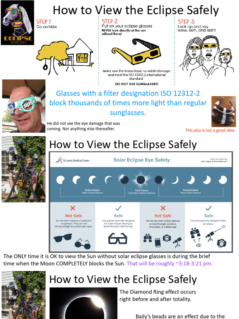 Eclipse Safety Slides | Download Free PDF | Solar Eclipse | Sun