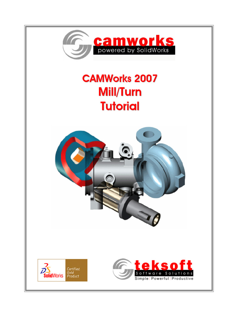 CAMWORKS V2007 Tutorial Mill Turn | PDF | Trademark | Machine Tool