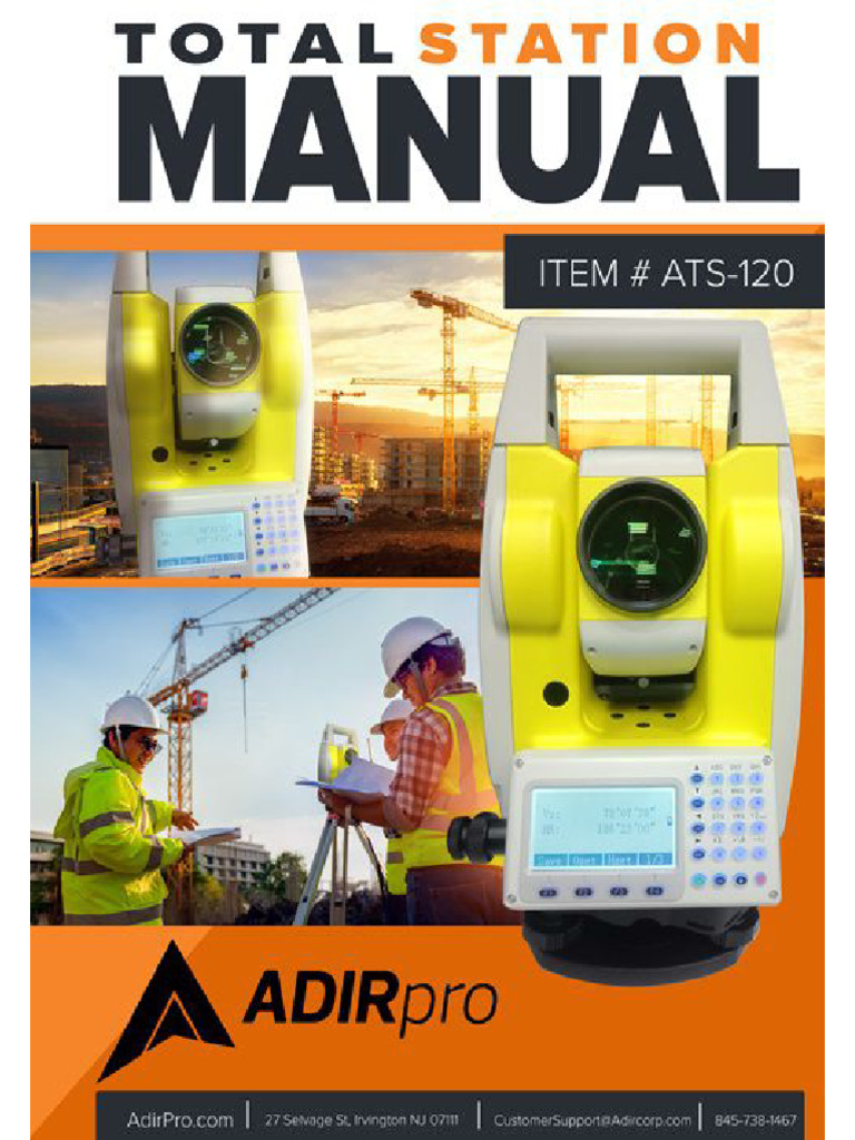 Total Station Ats120 Series | PDF | Surveying | Atmospheric Pressure