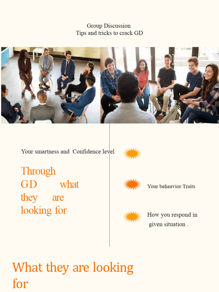 Group Discussion Tips and Tricks | PDF | Communication | Human ...