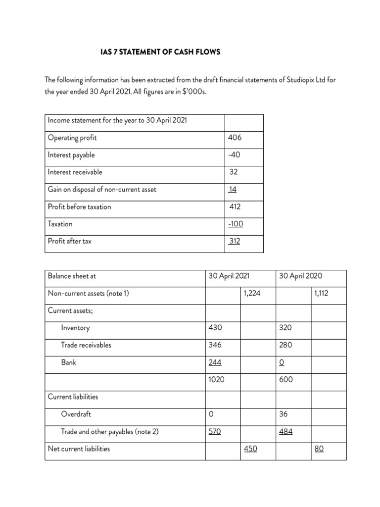 IAS 7 Studiopix | PDF