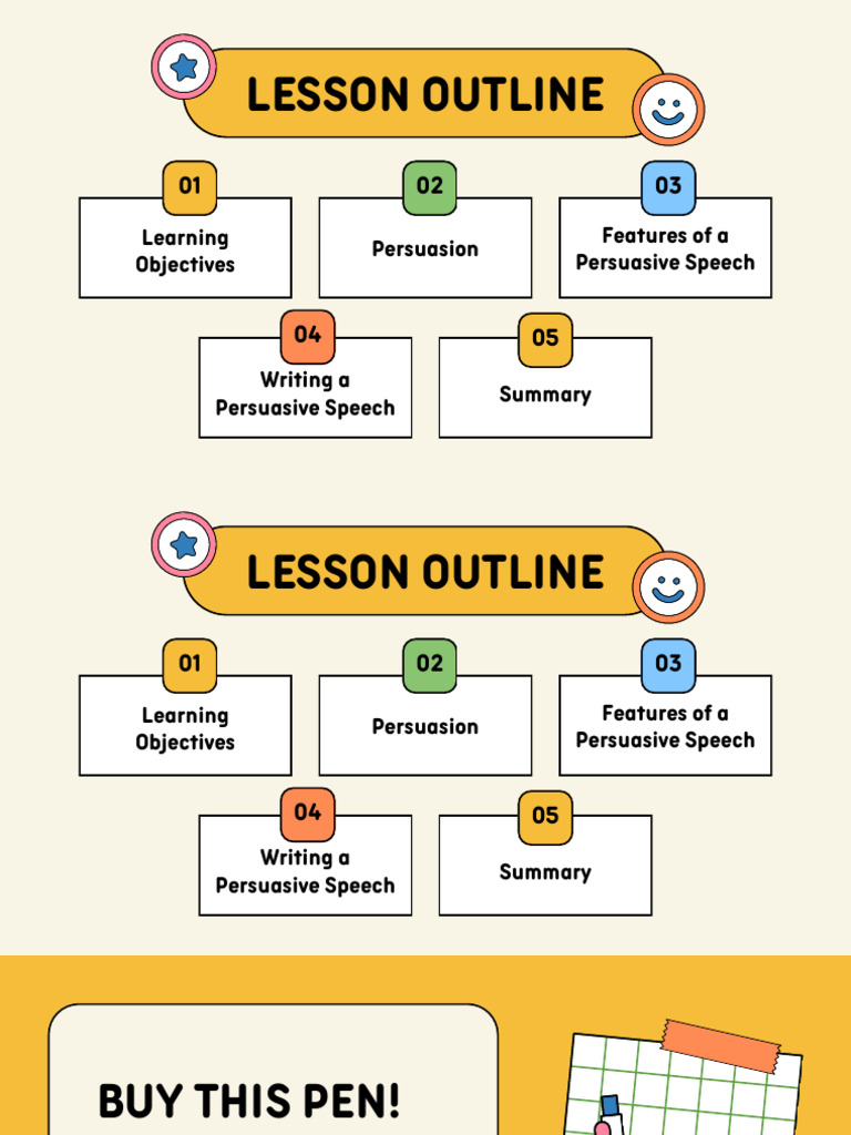 Features of A Persuasive Speech Education Presentation in Yellow Green ...