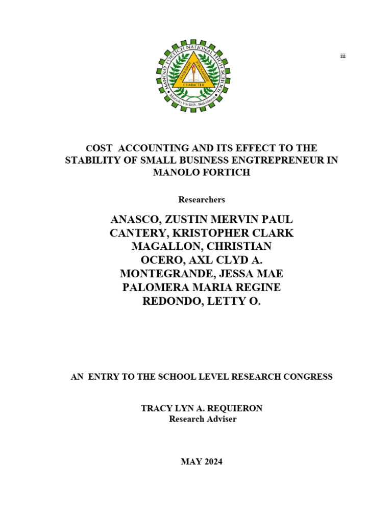 Cost Accounting Research Congress | PDF | Cost Accounting | Expense