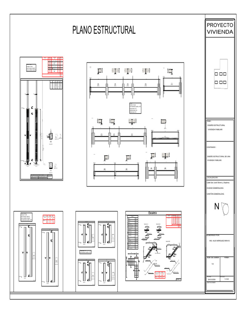 Plano Estructural 1.1 | PDF | Ingeniería estructural | Materiales de construcción