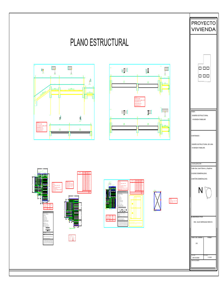 Plano Estructural 2.1 | PDF | Materiales de construcción | Ingeniería estructural