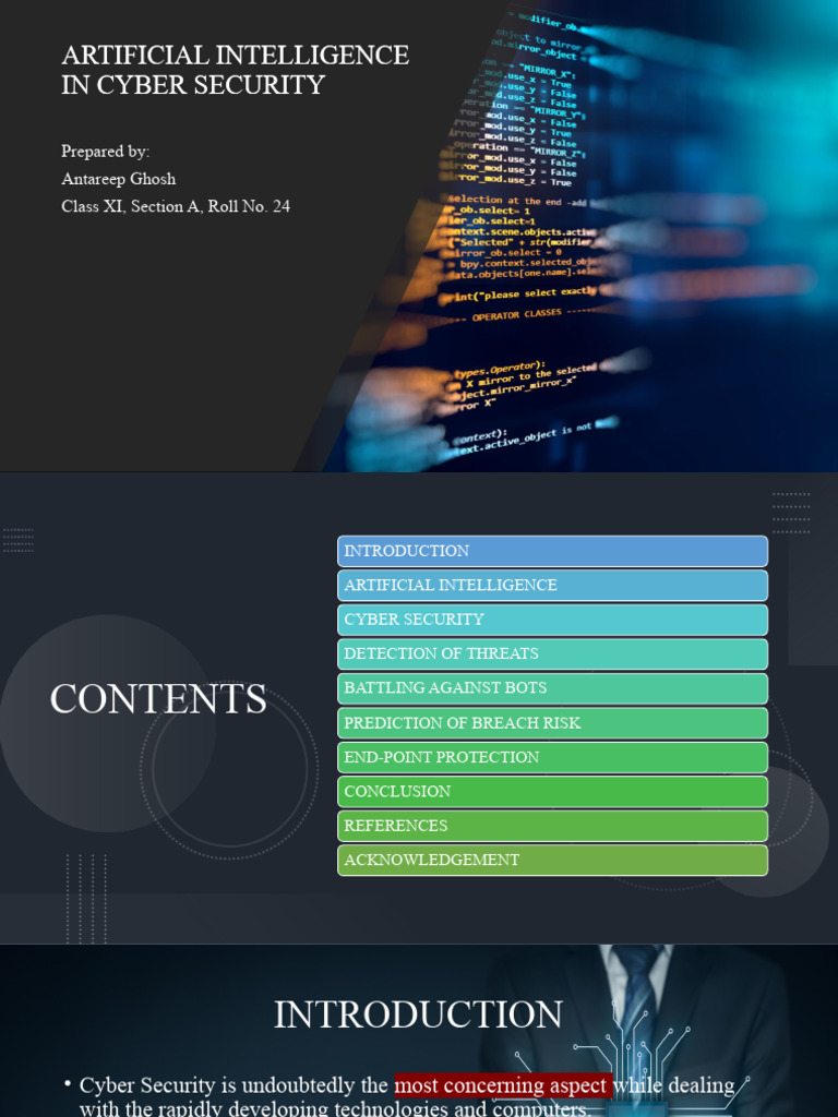 Artificial Intelligence in Cyber Security | PDF | Artificial ...