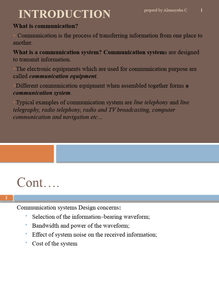 Introduction to Communication Systems | PDF | Signal To Noise Ratio | Radio