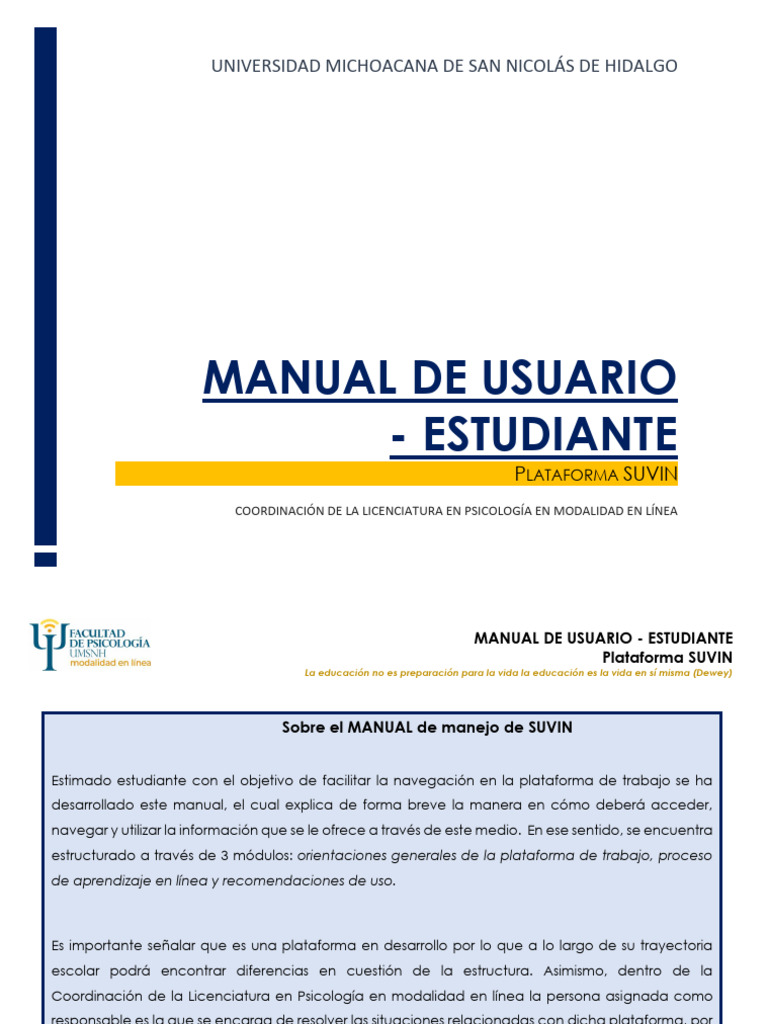 MANUAL DE USUARIO-ESTUDIANTE. PLATAFORMA SUVIN | PDF | Contraseña | Medios de comunicación)