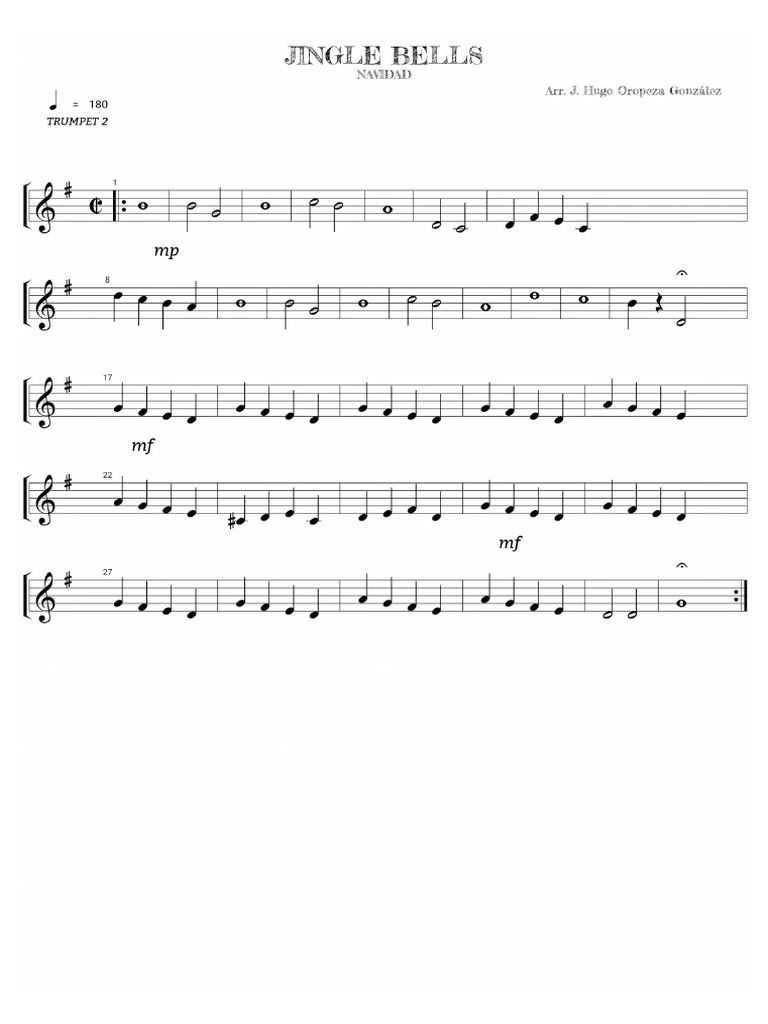 Jingle - Bells - Trumpet 2. 20231206 - 142459 | PDF