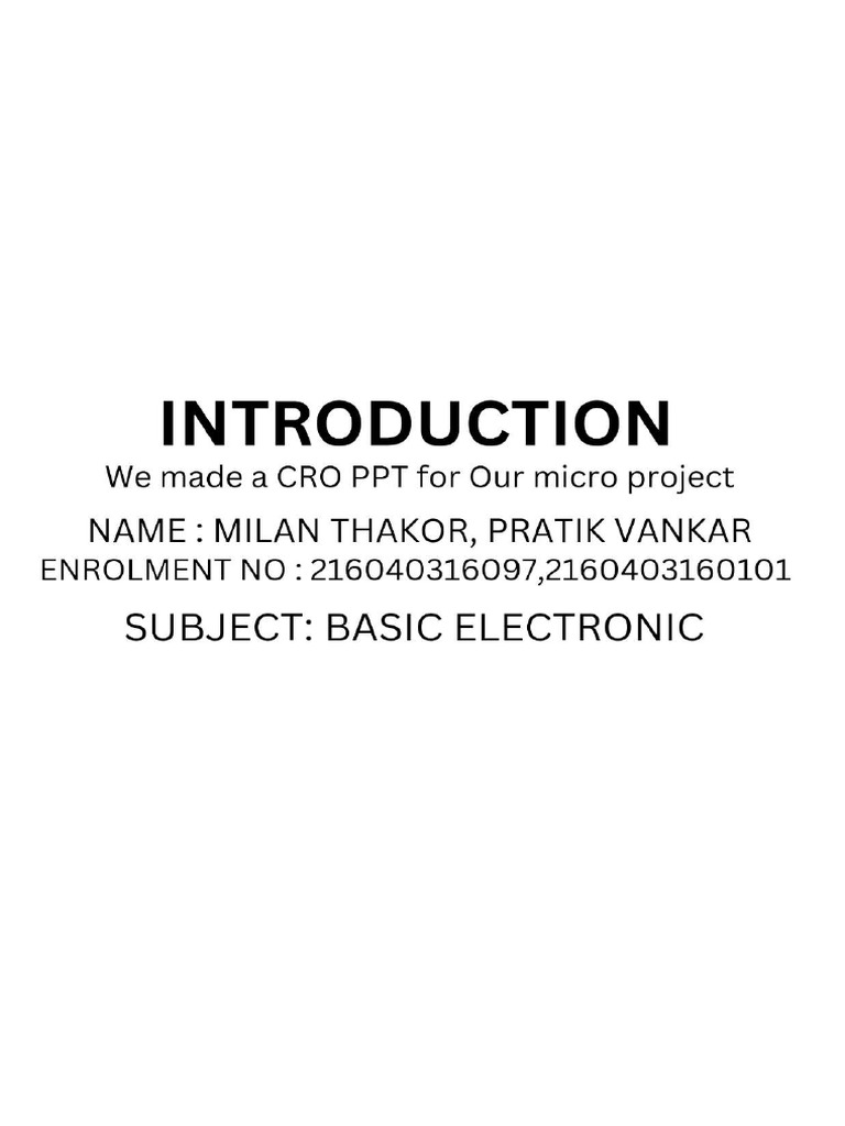 Cro PDF For The Presentation | PDF