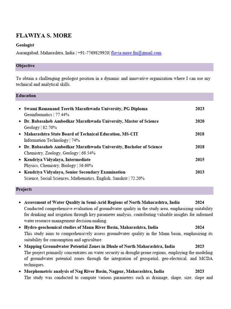 CV (Updated) | PDF | Geographic Information System | Geology