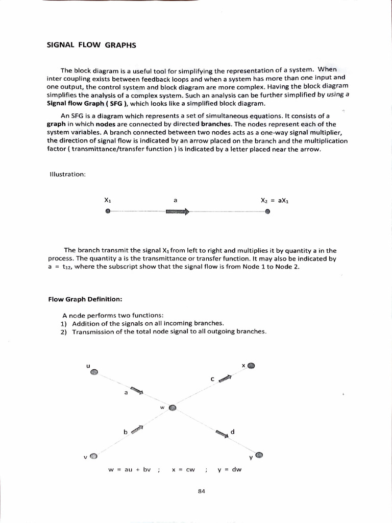 Signal Flow Graphs Explained | PDF | Electronics | Computer Engineering