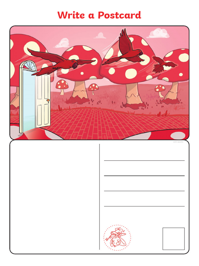 Postcard Writing Frames | PDF | Home & Garden