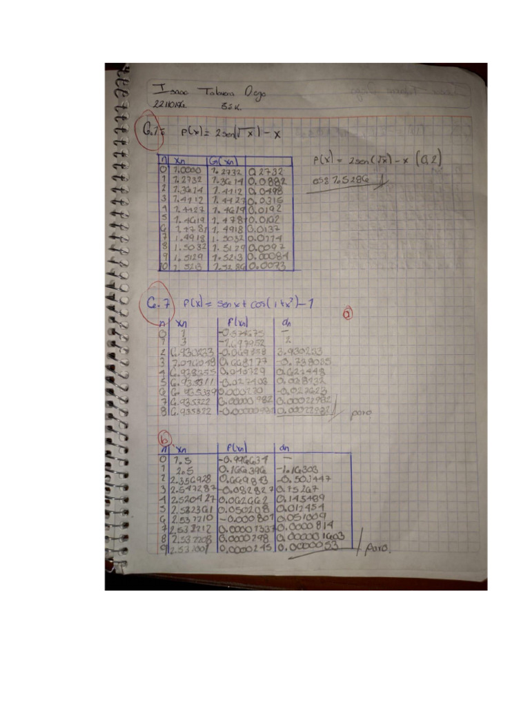 Métodos Numéricos 24A - Isaac Talavera Diego | PDF