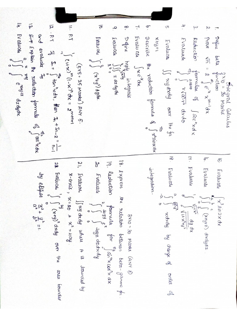 Integral Calculus QP | PDF Integral Calculus QP | PDF