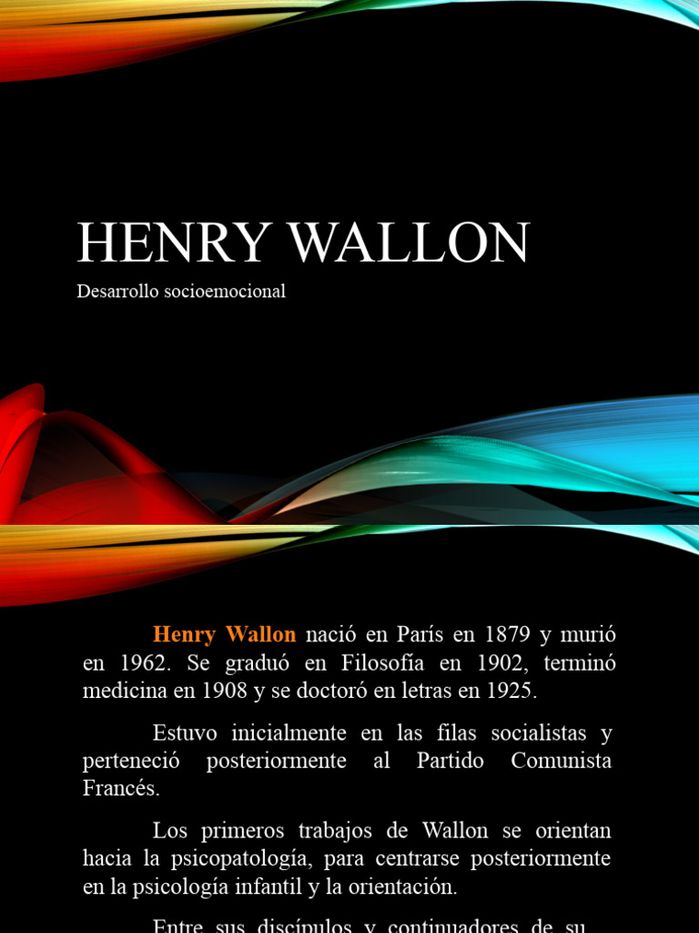 Teoría del Desarrollo de Henry Wallon | PDF | Las emociones | Sicología