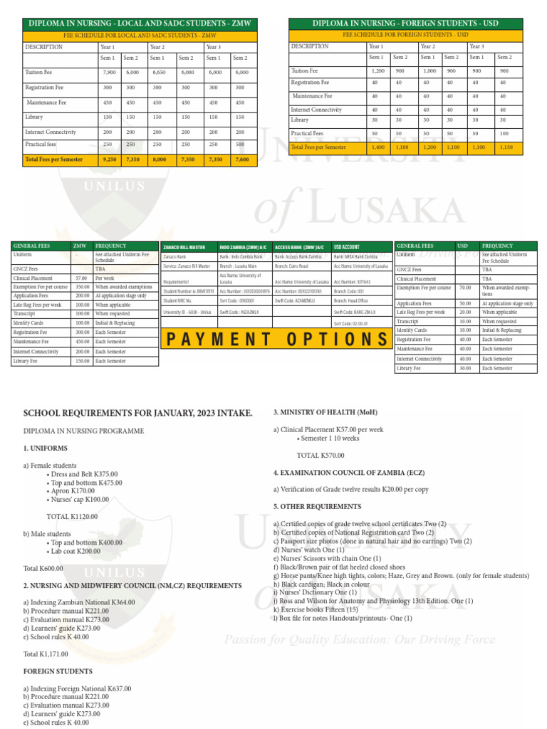 Diploma in Nursing Fee Structure | PDF