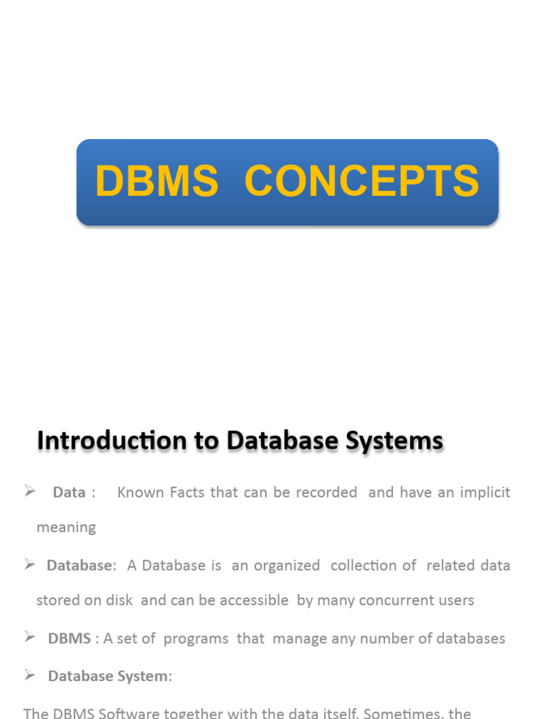 Dbmsconcepts Intro | PDF | Databases | Hierarchy