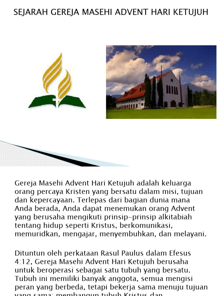 Sejarah Gereja Advent PP Rev-1 | PDF | Agama & Spiritualitas