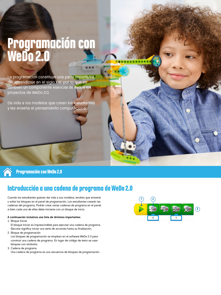 Programación Con WeDo 2.0 | PDF | Programación de computadoras ...