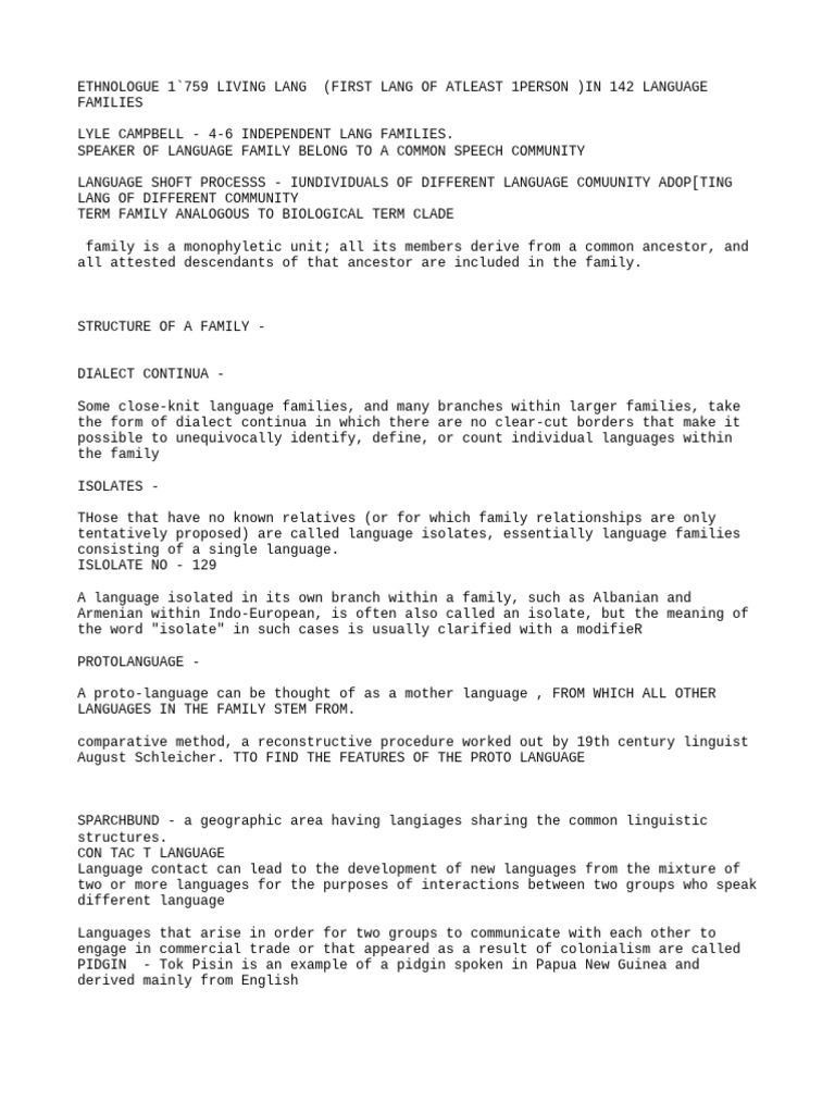 language families | PDF | Linguistics | Human Communication