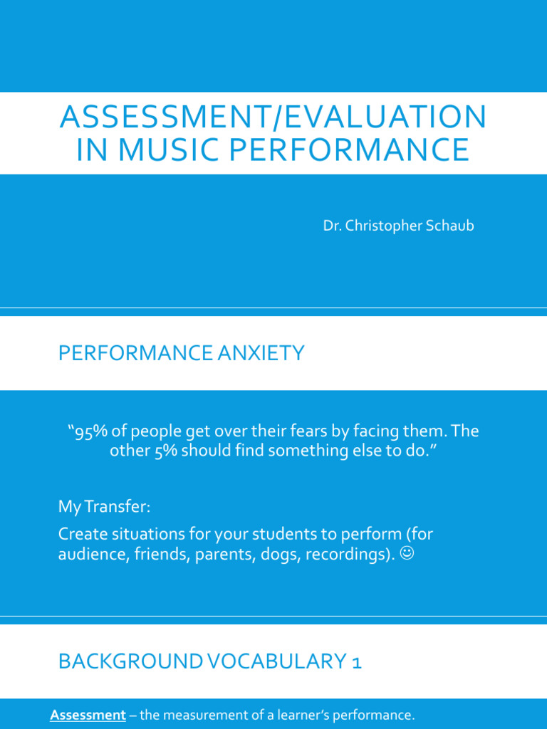 Music Performance Assessment Guide | PDF | Rubric (Academic) | Bassoon