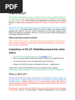 OLAP Cube Types: MOLAP, ROLAP, HOLAP | PDF | Information Science | Data