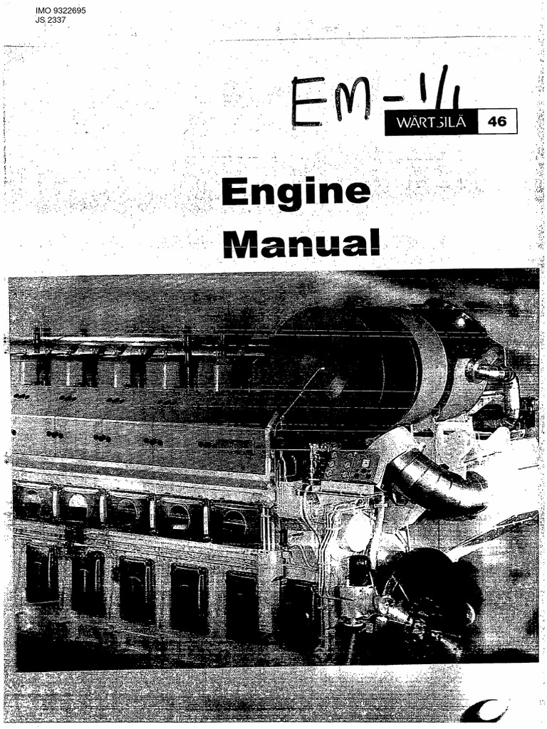 Wartsila 6L46 Engine Manual | PDF | Copyright | Information And Communications Technology