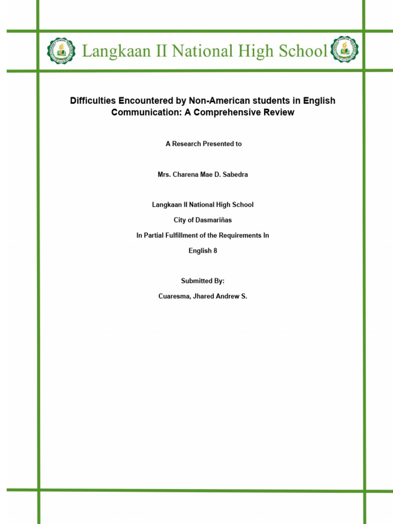 Research-Format | PDF | English Language | Learning