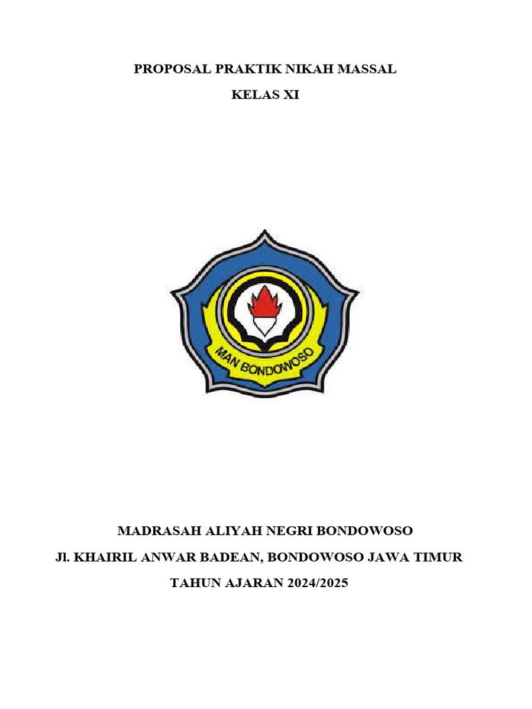 Proposal Praktik Nikah Massal | PDF
