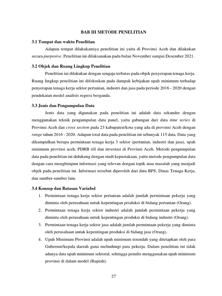 Bab 3 Regresi Data Panel | PDF