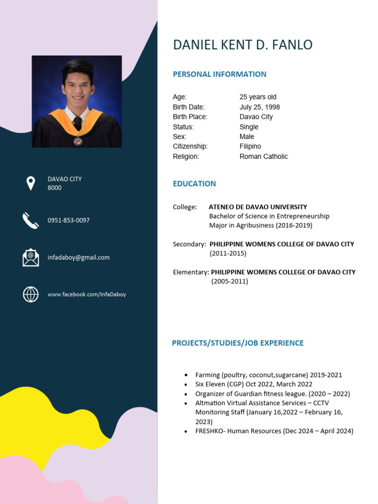 Fanlo - Daniel Resume | PDF