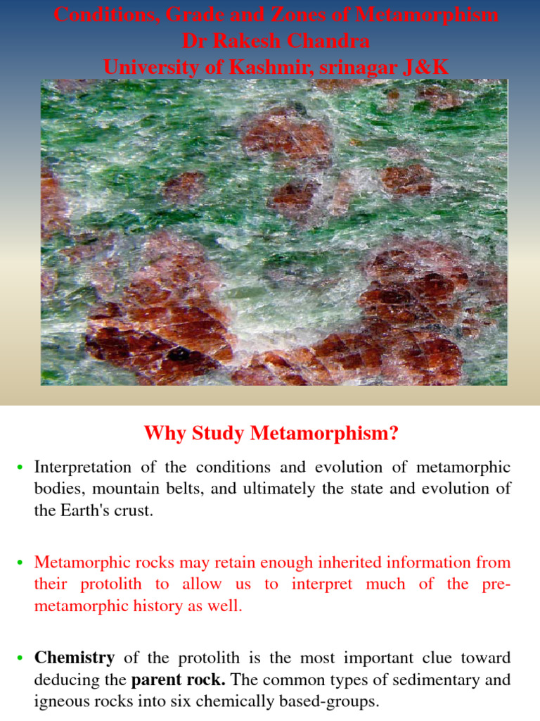 Conditions of Metamorphism-1 | PDF | Rock (Geology) | Sedimentary Rock