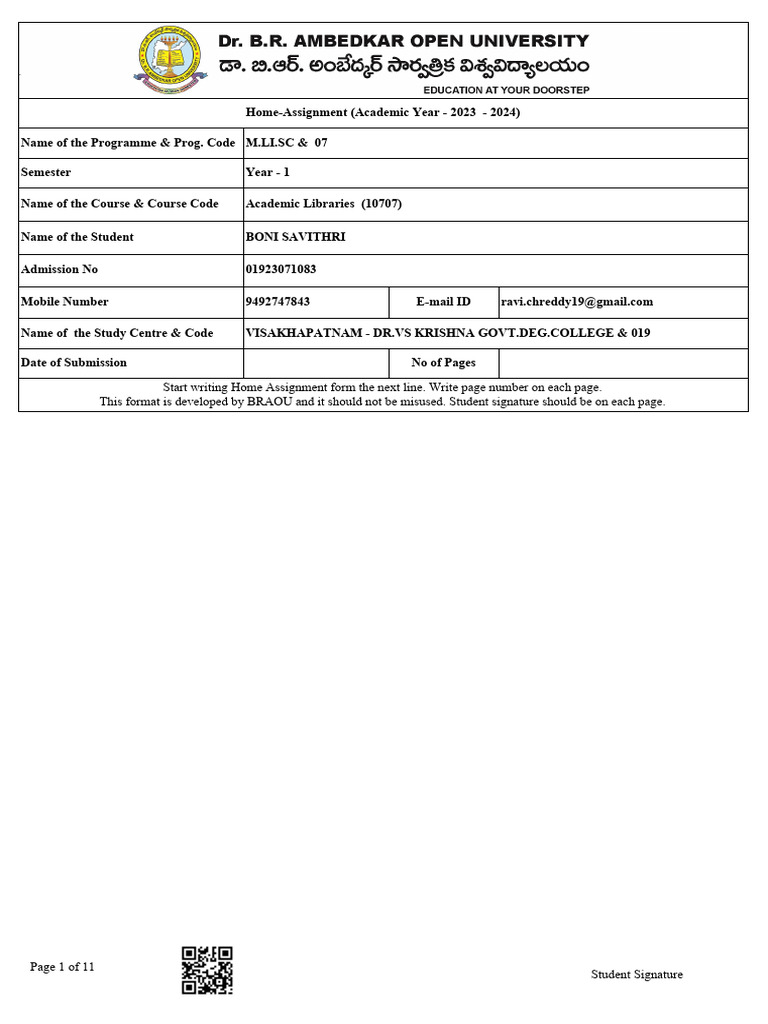 Booklet Assignment 1 | PDF