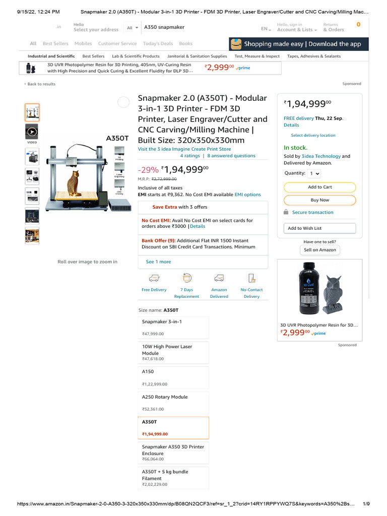 Snapmaker | PDF | 3 D Printing | Printer (Computing)