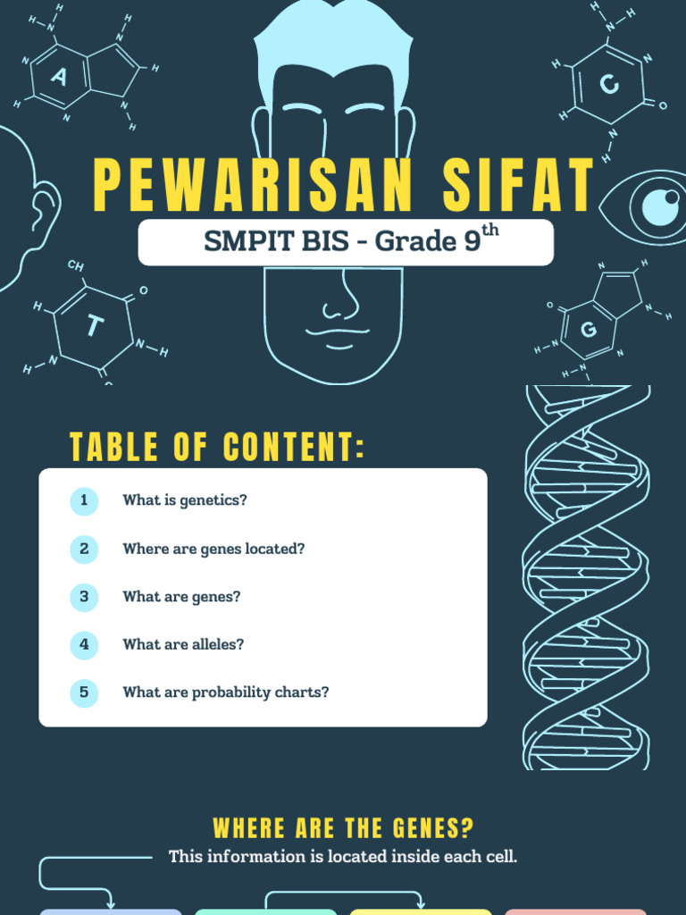 Genetic Inheritance Science Presentation | PDF | Sains & Matematika