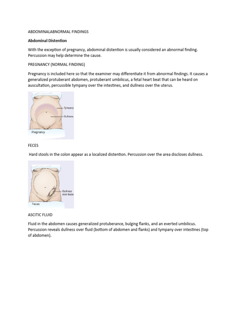 Abdomen Abnormal Findings | PDF | Abdomen | Medical Specialties