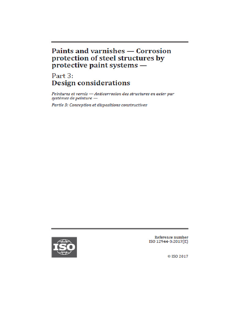 ISO 12944-3-2017 Paints and varnishes - Corrosion protection of steel st... | PDF