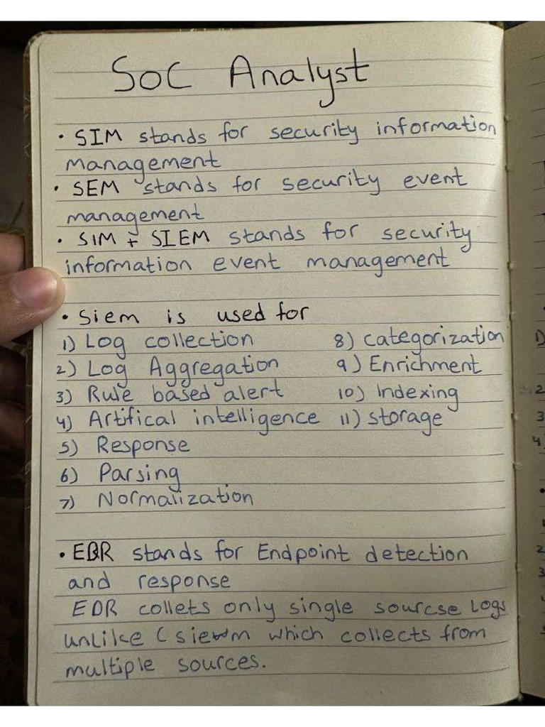 SOC Hand Writing Document | PDF