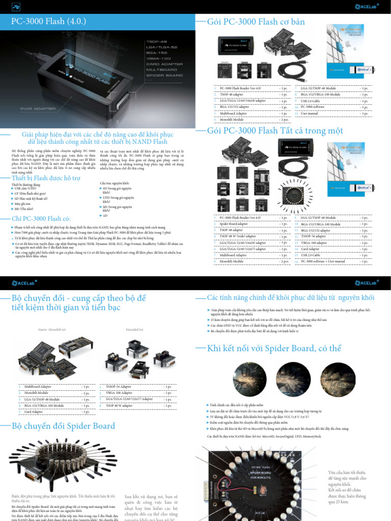 Catalogue Full PC-3000 Flash All-in-One Package TV | PDF