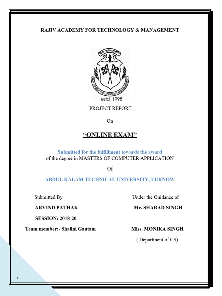 0 - Project Report | PDF | Model–View–Controller | Databases