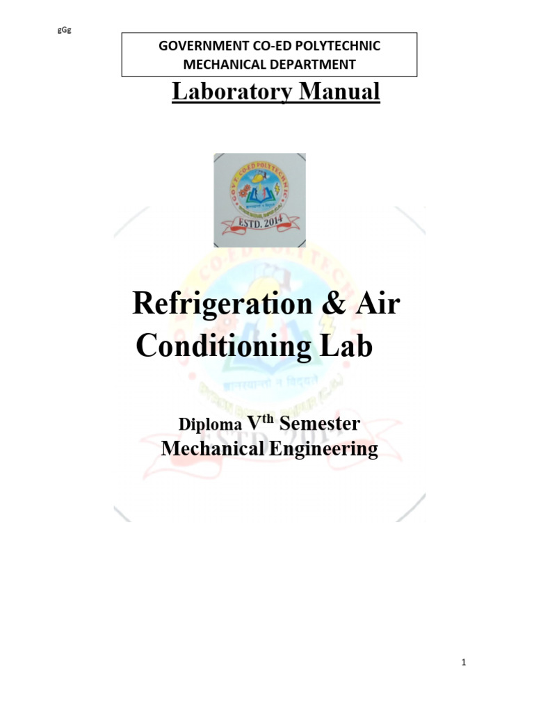 67 - 74 - RAC Lab | PDF | Heat Exchanger | Air Conditioning
