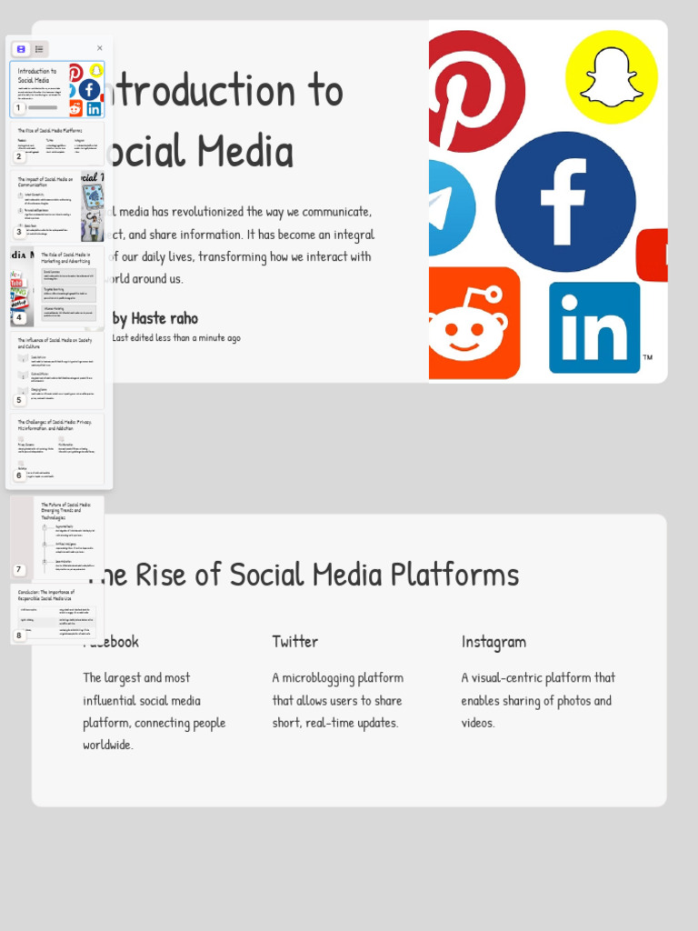 Understanding Social Media's Impact | PDF | Popular Culture & Media ...